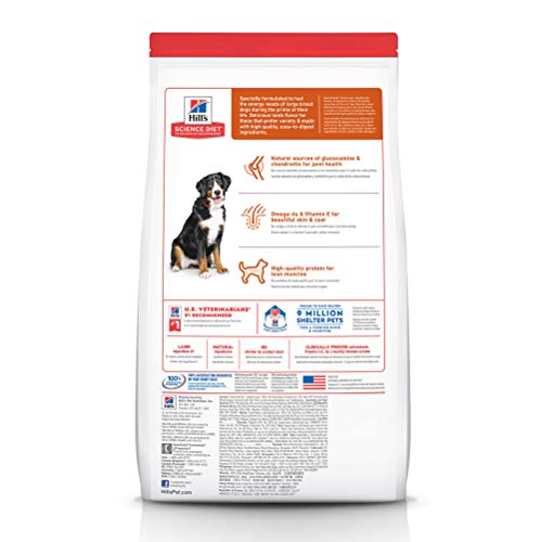 Hill's Science Diet Dry Dog Food, Adult 1-5, Large Breed, Lamb Meal & Rice Recipe, 33 Lb. Bag