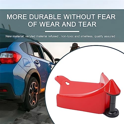 zipelo Car Hose Guide, 4 Pcs Tire Hose Roller Prevents Snagging Under Tire, Car Detailing Tire Hose Guide Roller to Avoid Stuck, Wire Cable Guide Washing Tool, Universal Car Accessories (Red)