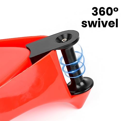 zipelo Car Hose Guide, 4 Pcs Tire Hose Roller Prevents Snagging Under Tire, Car Detailing Tire Hose Guide Roller to Avoid Stuck, Wire Cable Guide Washing Tool, Universal Car Accessories (Red)