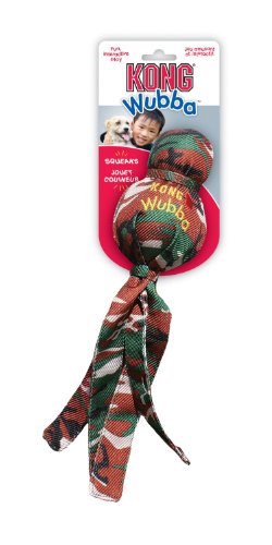 KONG Camo Wubba Dog Toy - Large (Assorted Colors)