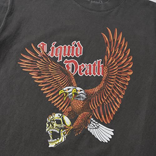 Liquid Death Ride or Die T-Shirt, X-Large Charcoal
