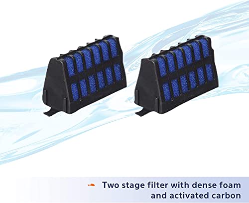 Aqueon 6 Count Replacement Internal Filter Cartridges, Large, for QuietFlow Internal Filter AT30 and AT40