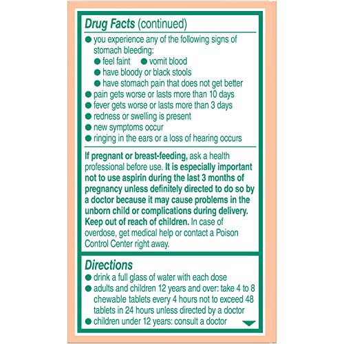 Bayer Bayer Children's Aspirin Chewable Low Dose Orange, Orange 36 tabs 81 mg