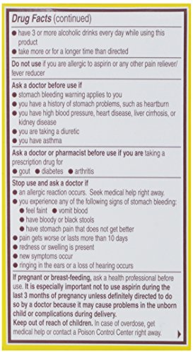 Bayer Extra Strength Caplets, Extra Strength Back & Body Pain Aspirin, 50 ct