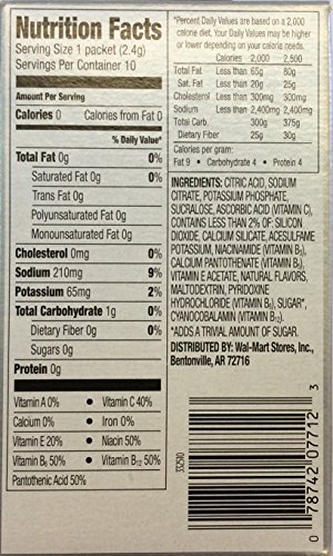 Great Value Good Source of Vitamin C Kiwi Strawberry Fitness Drink Mix (Pack of 4)