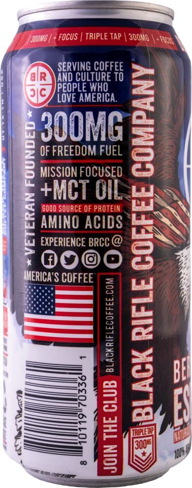 Black Rifle Coffee RTD (Berry Mocha Espresso, 15 Fl Oz (Pack of 12))