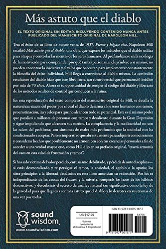 Más astuto que el diablo: El texto completo original sin editar; El autor de Piense y hágase rico, el libro sobre el éxito de mayor venta (An Official ... Napoleon Hill Foundation) (Spanish Edition)