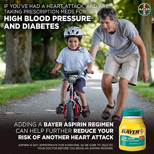 Aspirin Regimen Bayer, 81mg Enteric Coated Tablets, Pain Reliever/Fever Reducer, 120 Count