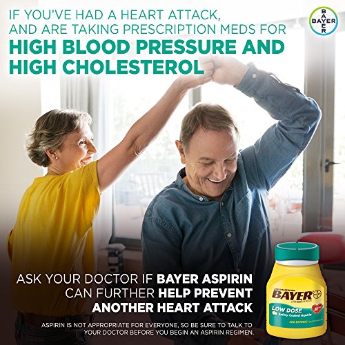 Aspirin Regimen Bayer, 81mg Enteric Coated Tablets, Pain Reliever/Fever Reducer, 120 Count
