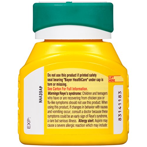 Aspirin Regimen Bayer, 81mg Enteric Coated Tablets, Pain Reliever/Fever Reducer, 120 Count