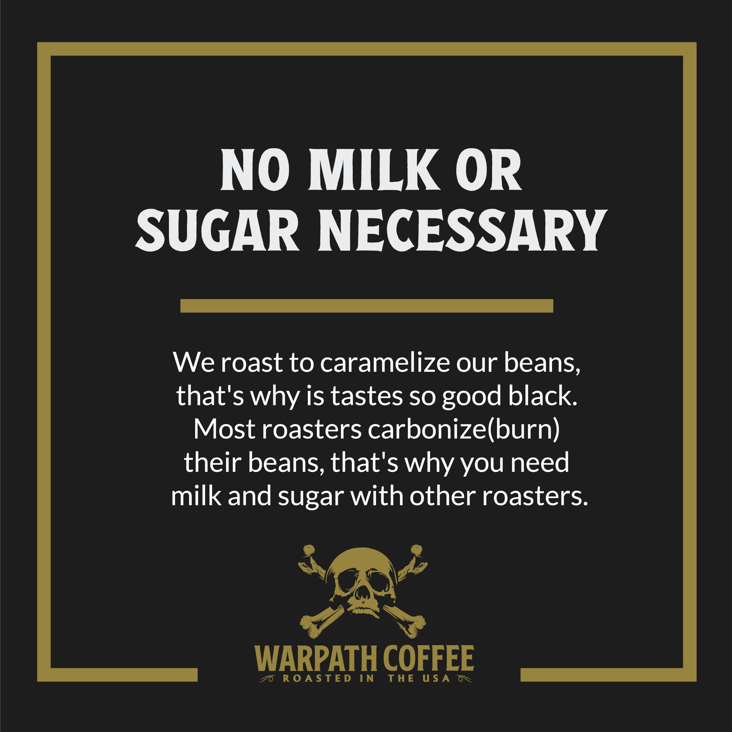 Warpath Coffee Medium Roast Ground Coffee, Breakfast Blend, High Caffeine, Extra Strong Roasted 100% Arabica Coffee Ground Beans, Rich Aroma, Full Bodied Intense Cup, Created by Navy SEALs, 12oz