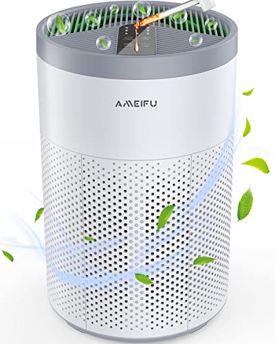 Air Purifiers, AMEIFU Upgrade Large Size Air Purifiers for Home Large Room Bedroom up to 1620sq ft with Aromatherapy and Timing settings, H13 HEPA Air Purifier for Wildfire, Smoke,Pollen and Dander