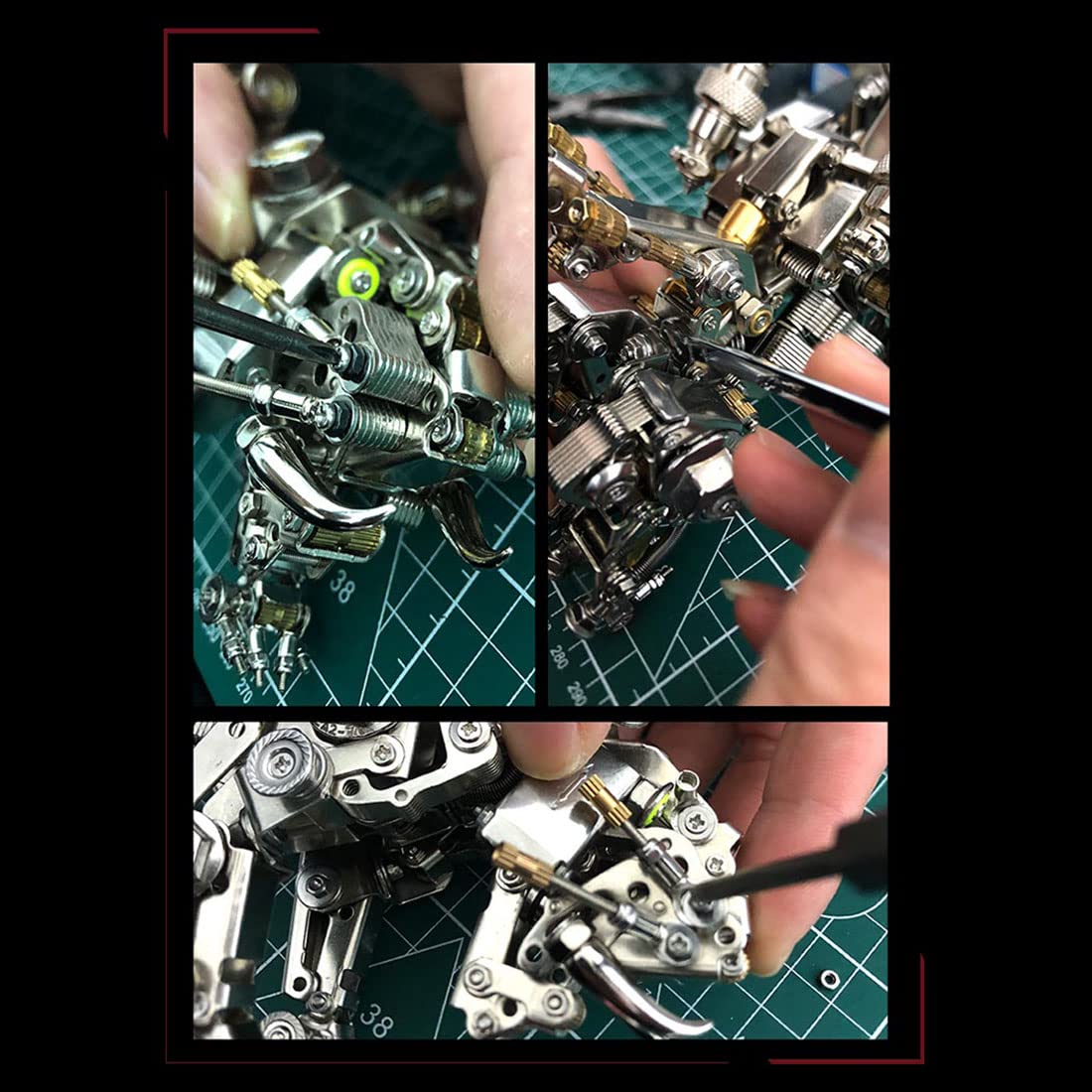 VINIX 3D Metal Puzzle for Adults, 700Pcs+ Mechanical Tiger Metal Puzzle Model Kits, DIY Animal Themed Metal Model Building Kit Crafts Creative Gifts (with Assembling Tool)