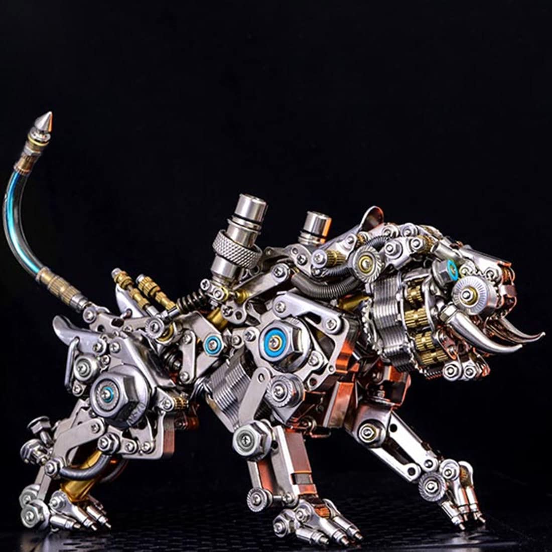 VINIX 3D Metal Puzzle for Adults, 700Pcs+ Mechanical Tiger Metal Puzzle Model Kits, DIY Animal Themed Metal Model Building Kit Crafts Creative Gifts (with Assembling Tool)