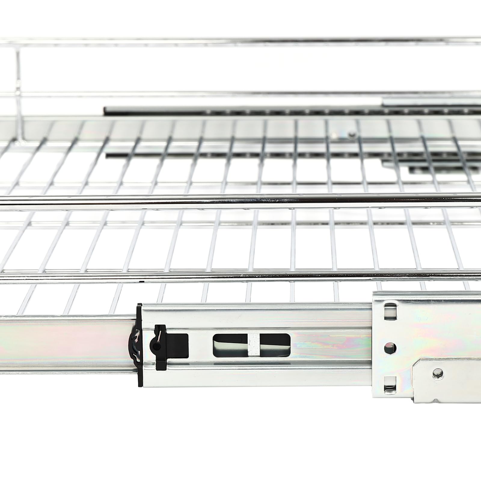 Sink Organizer and Storage,Multi-Purpose Cabinet Organizer,2-Tier Cabinet Pull Out Shelves,Pull Out Cabinet Organizer,Kitchen Helper,for Bathroom,Laundry Room,Kitchen,Pantry(Silver,21.5*19.5*15in)