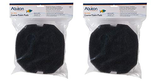 Aqueon 4 Pack of QuietFlow Coarse Foam Pads, Medium/Large