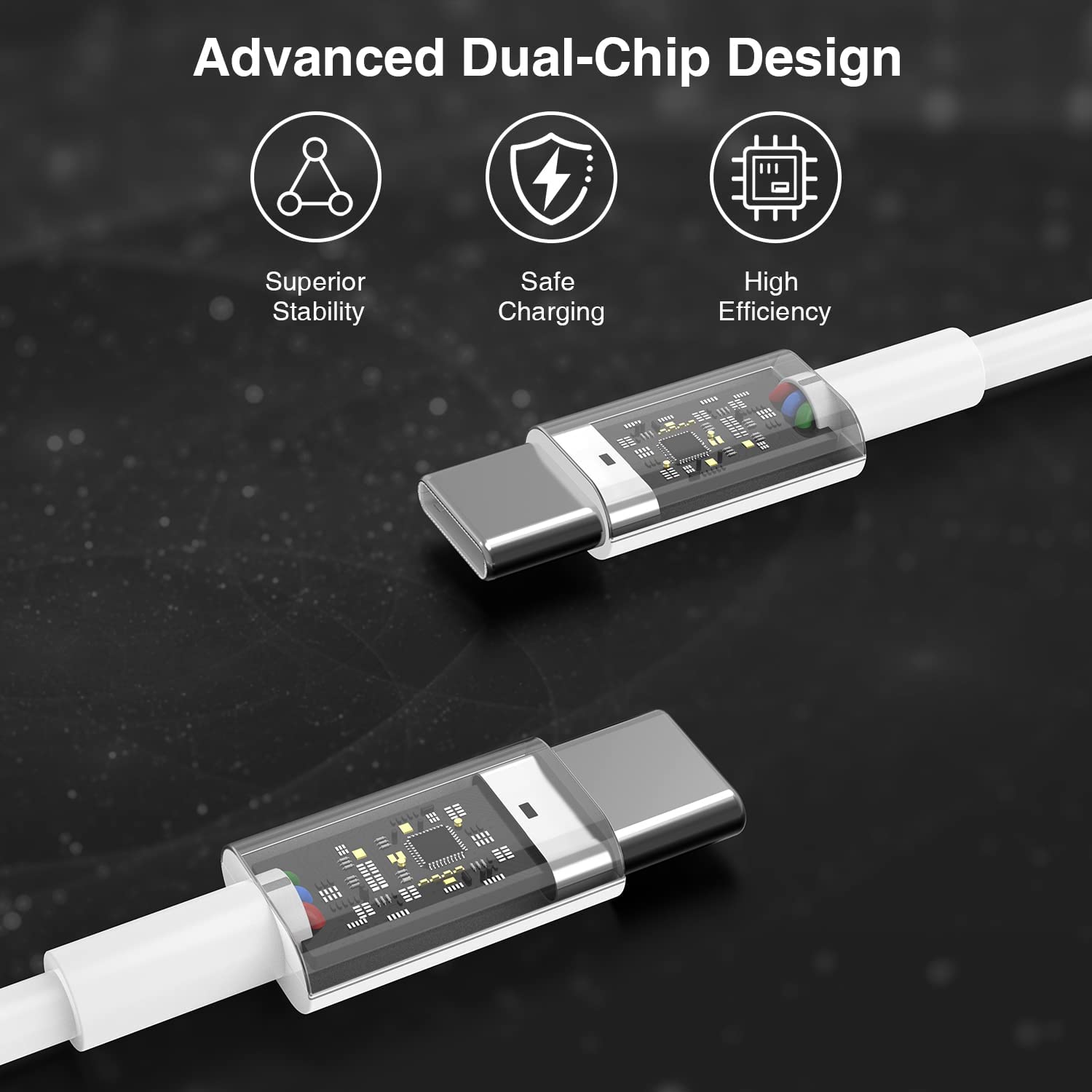 GKW iPhone 15 Plus Cord USB-C Cable 6ft Certified for iPad Air/iPad/iPad Pro/iPad Mini/iPhone 15 with USB-C Port,White 1Pack, GS-W20A0938