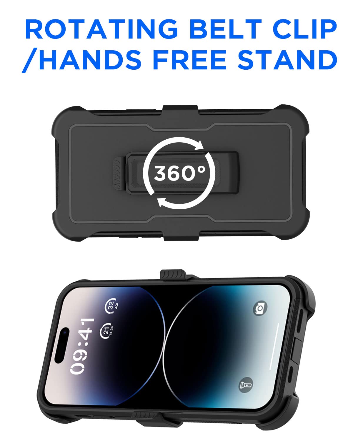 AICase for iPhone 14 Pro Max Case with Glass Screen Protector+Camera Lens,Heavy Duty Drop Protection Full Body Rugged Shockproof Military Protective Tough Durable Cover for iPhone 14 Pro Max 6.7"_15
