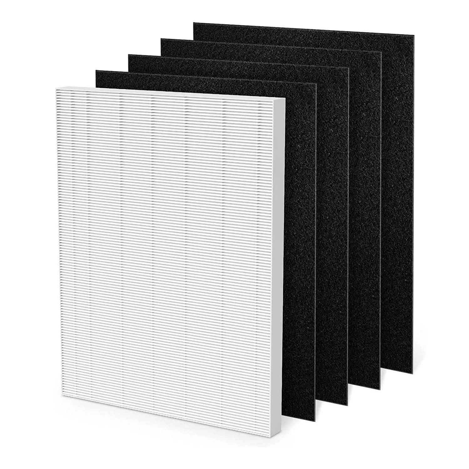 115115 Size 21 Filter A Compatible with Winix PlasmaWave Air Purifier C535, 5300, 5300-2, 6300, 6300-2, AM90, P300, True HEPA Filter with 4 Carbon Pre-Filters