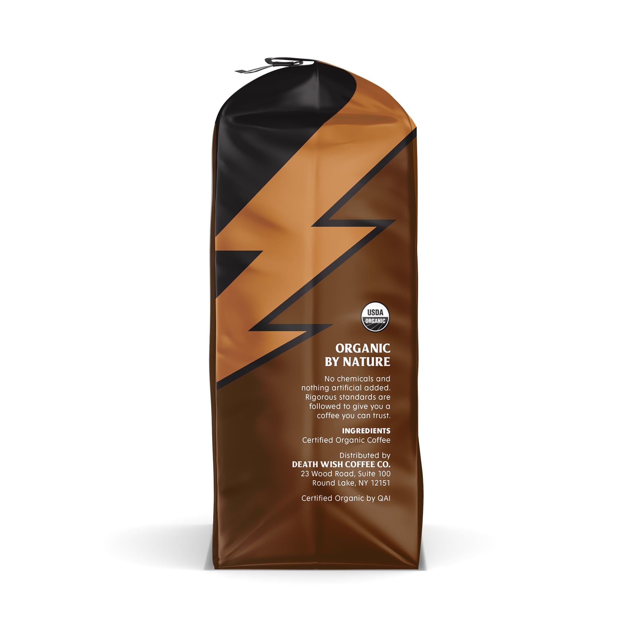Death Wish Coffee, Medium Roast Ground Coffee, 6 pack
