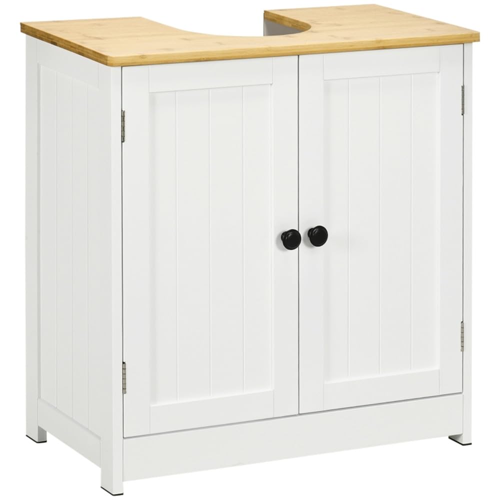 Pedestal Sink Storage Cabinet with 2 Doors and Shelf Bathroom Sink Cabinet Under Sink Cabinet Bathroom Vanity Cabinet Space Saver Organizer for Home