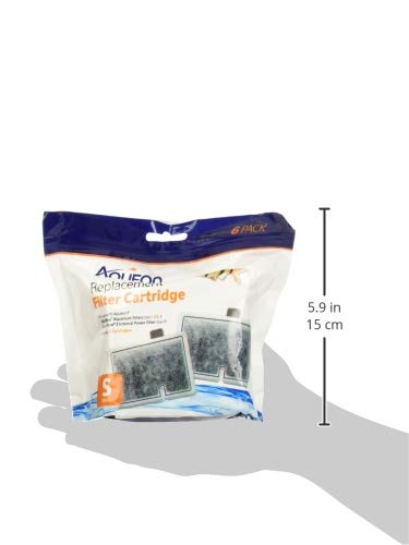 Aqueon (2 Pack) Minibow Replacement Filter Cartridge Size Small (6 Cartridges Per Pack / 12 Total)