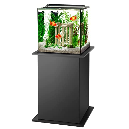 Aqueon Black Pedestal Aquarium Stand, 24" L X 24" W, 24 in