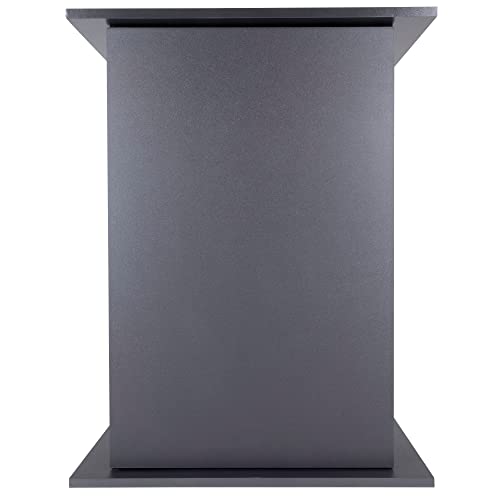 Aqueon Black Pedestal Aquarium Stand, 24" L X 24" W, 24 in