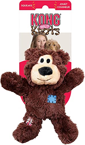 Kong Wild Knots Bears Durable Dog Toys Size:Small/Med Pack of 2 Small Breeds