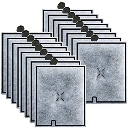 HiTauing 16 Pack Large Filter Cartridges for Aqueon, Fish Tank Filter for Aqueon QuietFlow Power Filter Size 20,30,50,75 & E Internal Power Filter Size 40 & Canister Filter Size 200/300/400