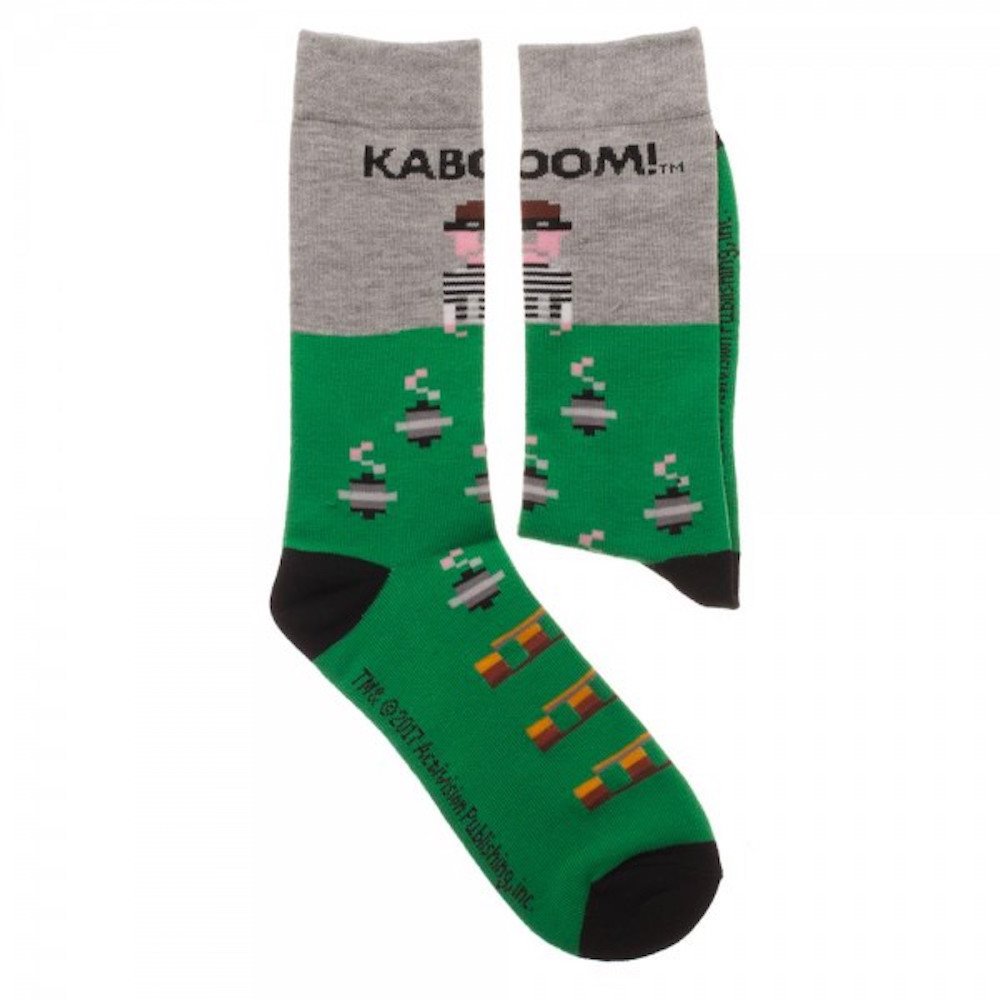 Activision Kaboom! Pitfall Freeway Crew Socks, 3-Pack, 10-13