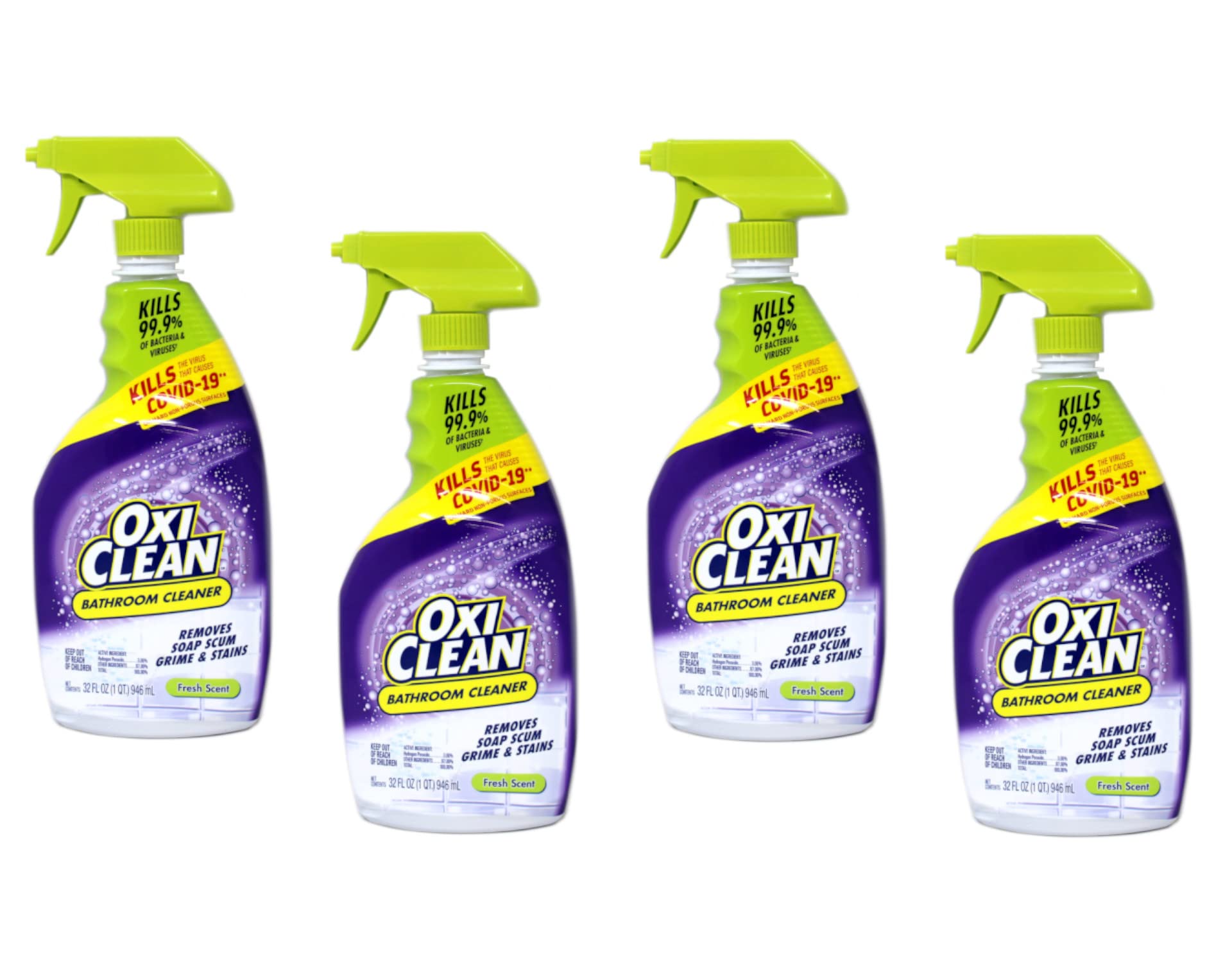 OxiClean Shower, Tub & Tile Cleaner 32 oz - 4 pack