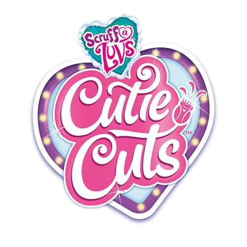 Little Live Pets | Scruff-a-Luvs Cutie Cuts! Shave, Reveal and Style, Plush Rescue Pet - Purple Puppy
