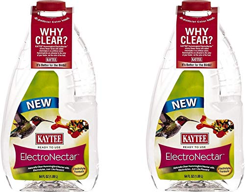 Kaytee Hummingbird Electro Nectar Ready to Use, 64oz (2 case(64oz))