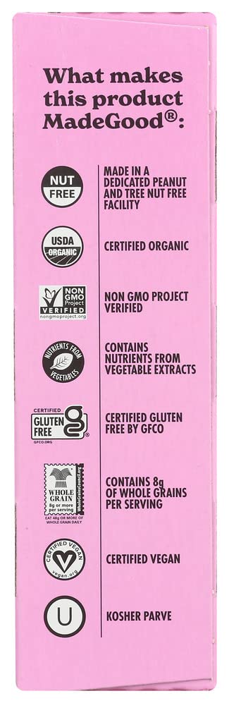 MADEGOOD Organic Chocolate Drizzled Granola Bars, 4.25 OZ