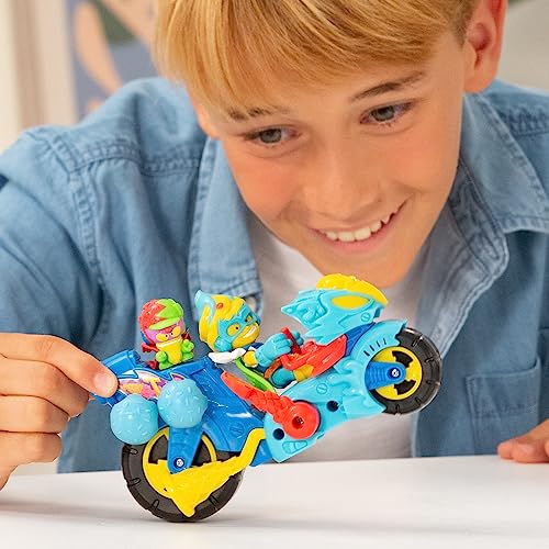SUPERTHINGS Turbo Ice Scooter with Catapult Ice Cream Ball Launcher, Includes 1 Kazoom Kid and 1 SuperThing
