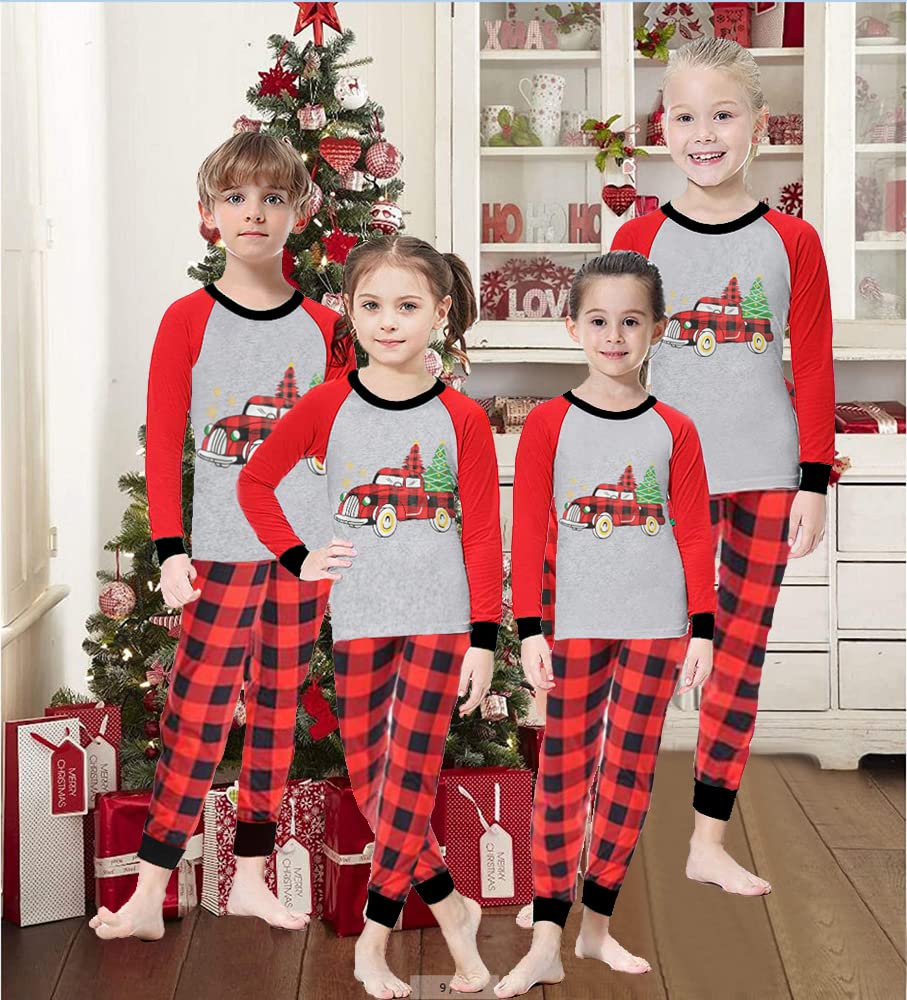 Christmas Tree Cars Little Boys Tops Pants 100% Cotton Kids Pajamas Sets 1t 2t for Boys