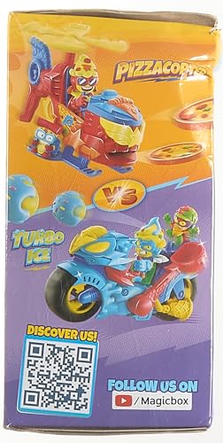 SUPERTHINGS Turbo Ice Scooter with Catapult Ice Cream Ball Launcher, Includes 1 Kazoom Kid and 1 SuperThing