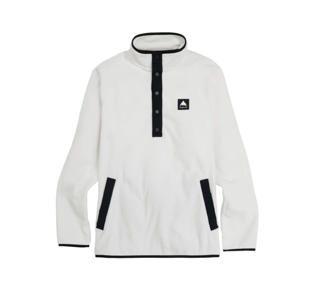 Burton Men's Standard Hearth Fleece Pullover, Stout White, Medium