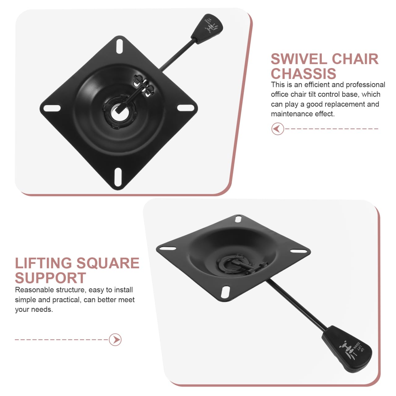 TEHAUX 1pc Replacement Office Chair Tilt Controlling Mechanism Chair Adjustable Parts