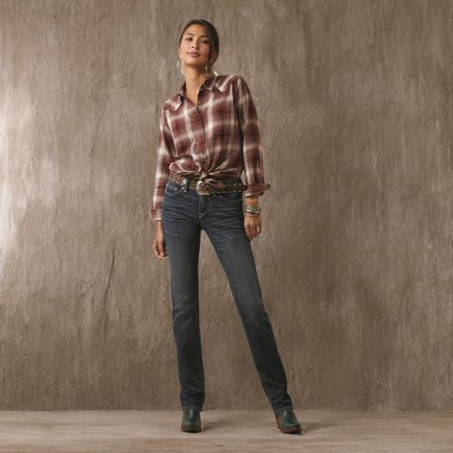 ARIAT Women's Real Billie Jean Shirt - Hearth Plaid, X-Small