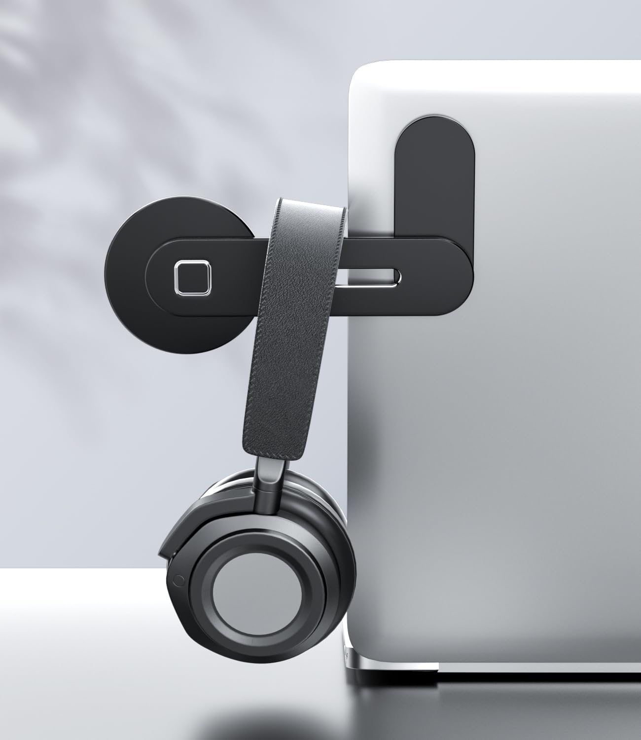 CloudValley Magnetic Phone Holder for Laptop Designed for iPhone 14 / 13 / 12 Series MagSafe, Adjustable Phone Monitor Side Mount, Slim Portable Foldable Computer Expansion Bracket (Black)