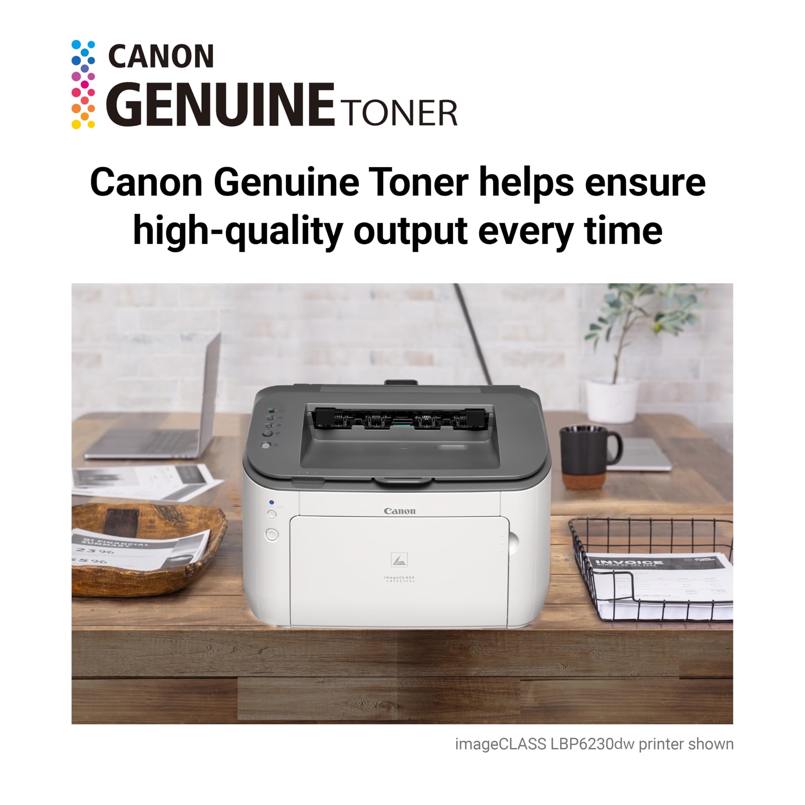 Canon Genuine Toner Cartridge 126 Black (3483B001), 1-Pack, for Canon imageCLASS LBP6200d, LBP6230dw Laser Printers