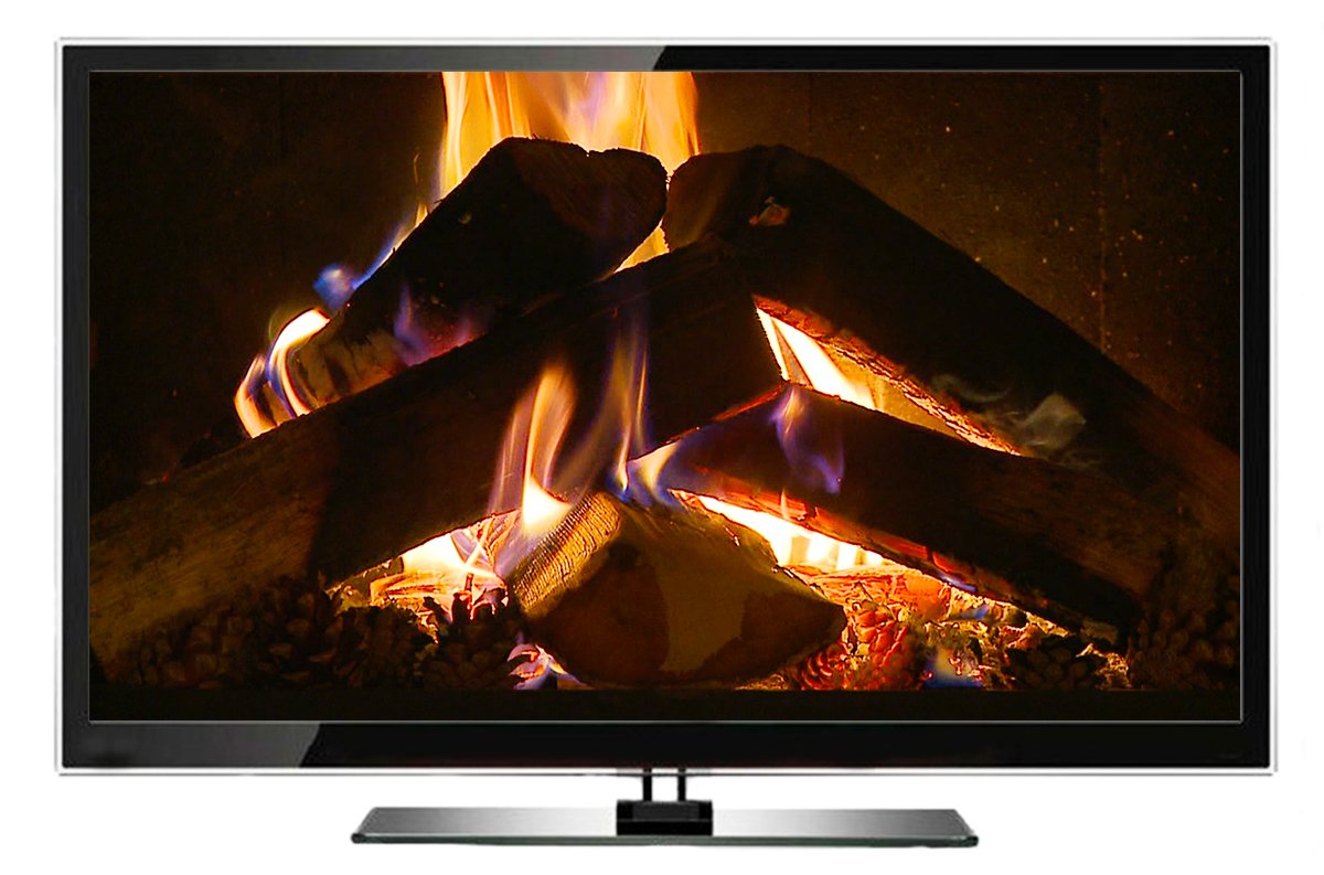 Fire Dvd - Fireplace XL - Extra Long Open Hearth Fires with Burning Wood Sounds
