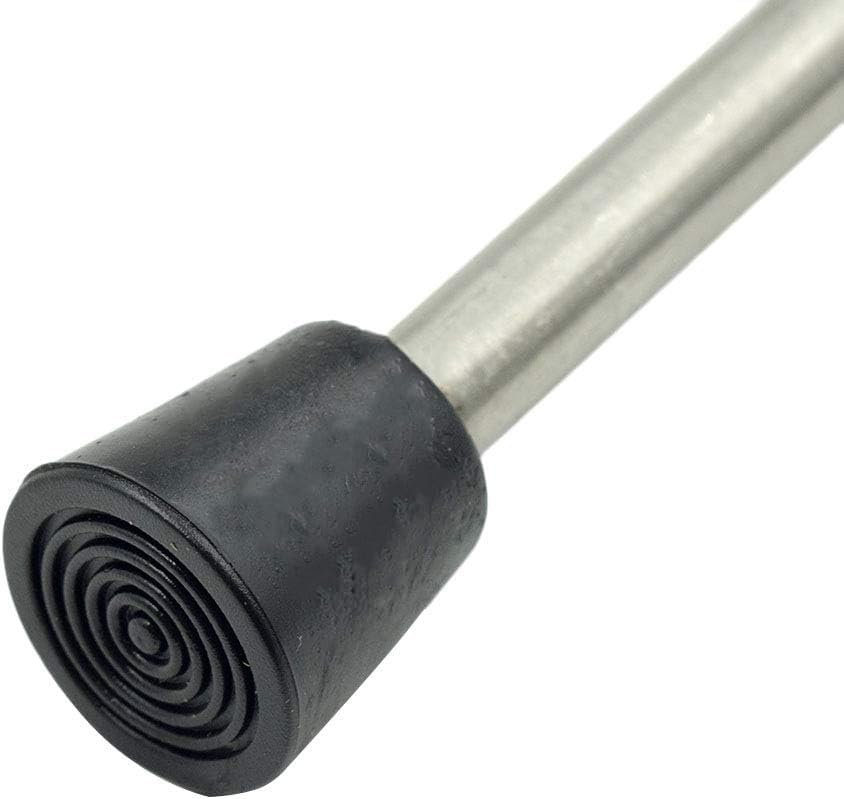 Rannb Extra Long Door Stopper Wall Mount Door Stop Bumper with Rubber Tip 250mm/10" Total Length - Pack of 2