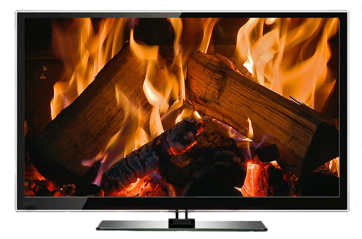 Fire Dvd - Fireplace XL - Extra Long Open Hearth Fires with Burning Wood Sounds