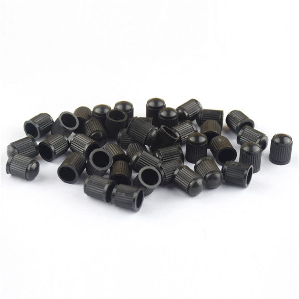 Generic Black Tire Valve Cap, 5 Pcs, Universal Fit, Passenger Car & Motorbike Compatible, Plastic Material