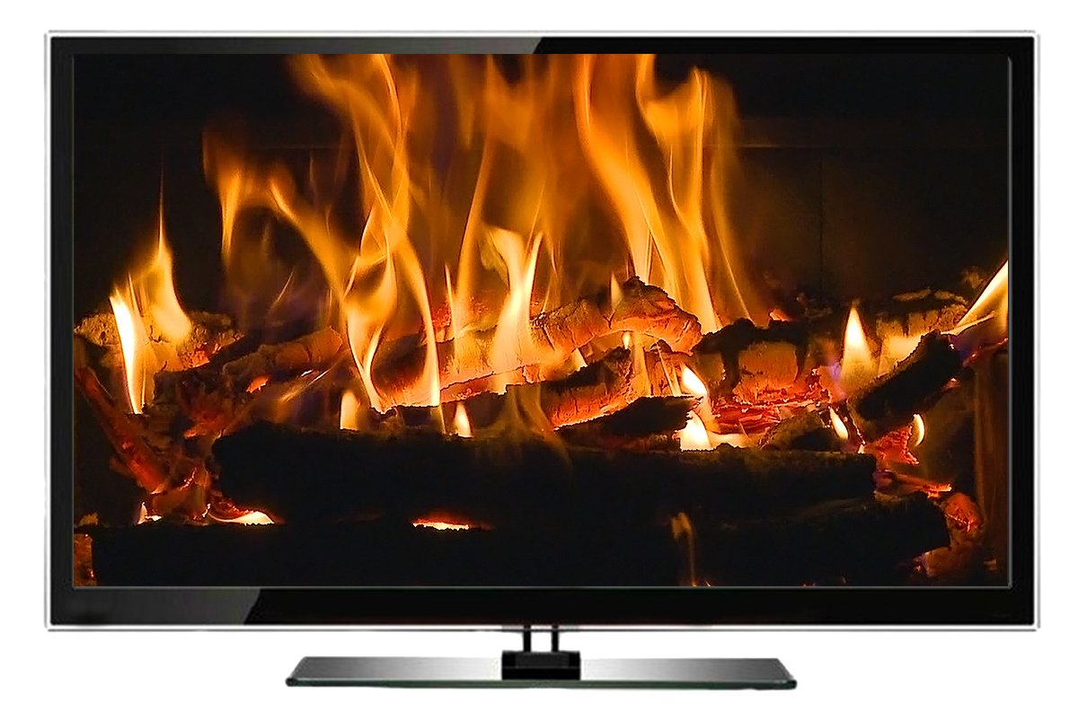 Fire Dvd - Fireplace XL - Extra Long Open Hearth Fires with Burning Wood Sounds