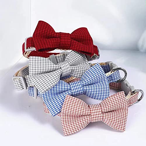 MaLageB Birthdays Special Holidays Dog Collar , Adjustable Collars Bow/Flower Large、Medium、 Small Dogs for Boys and Girls,Cat、 Corgi 、Teddy。 4 Pack Collar