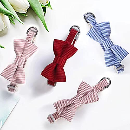 MaLageB Birthdays Special Holidays Dog Collar , Adjustable Collars Bow/Flower Large、Medium、 Small Dogs for Boys and Girls,Cat、 Corgi 、Teddy。 4 Pack Collar
